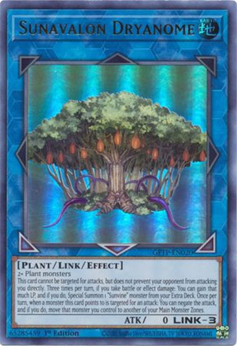 Yu-Gi-Oh Card - GFTP-EN020 - SUNAVALON DRYANOME (ultra rare holo ...