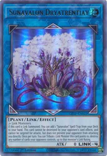 Yu-Gi-Oh Card - GFTP-EN021 - SUNAVALON DRYATRENTIAY (ultra rare holo ...