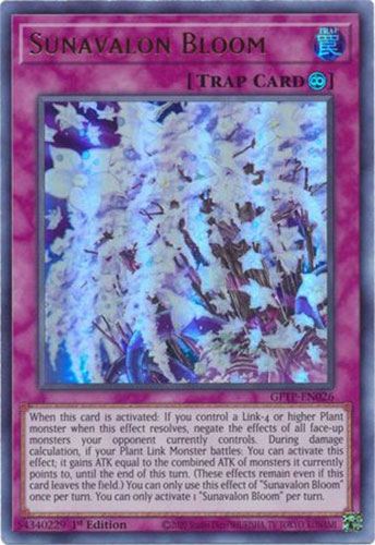 Yu-Gi-Oh Card - GFTP-EN026 - SUNAVALON BLOOM (ultra rare holo ...