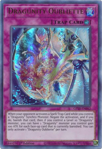 Yu-Gi-Oh Card - GFTP-EN042 - DRAGUNITY OUBLIETTE (ultra rare holo): BBToyStore.com - Toys, Plush ...