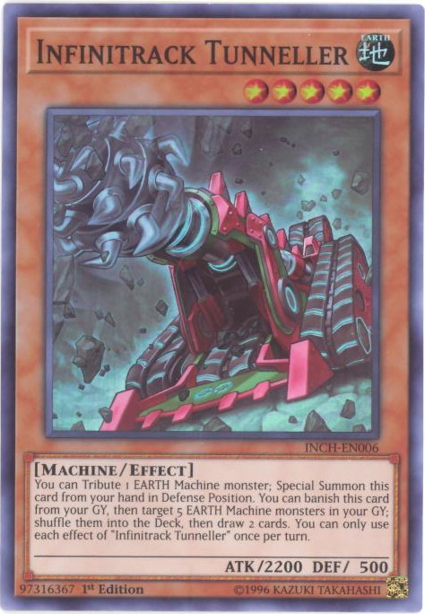 Yu-Gi-Oh Card - INCH-EN006 - INFINITRACK TUNNELER (super rare holo ...