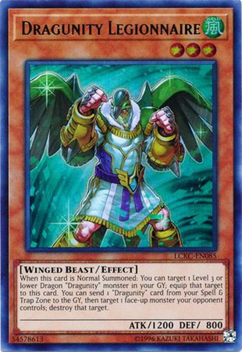 Yu-Gi-Oh Card - LCKC-EN085 - DRAGUNITY LEGIONNAIRE (ultra rare holo): BBToyStore.com - Toys ...