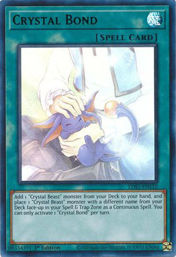 Yu-Gi-Oh Card - LDS1-EN112 - CRYSTAL BOND (Green)(ultra rare holo ...
