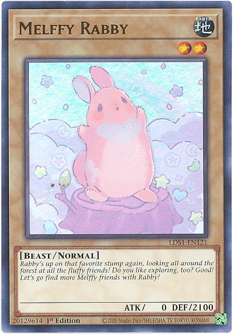 Yu-Gi-Oh Card - LDS1-EN121 - MELFFY RABBY (ultra rare holo): BBToyStore ...