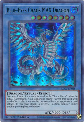 Yu-Gi-Oh Card - LDS2-EN016 - BLUE-EYES CHAOS MAX DRAGON (Green) (ultra rare holo): BBToyStore ...
