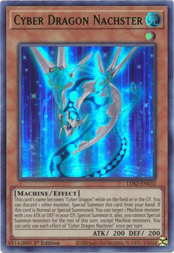 Yu-Gi-Oh Card - LDS2-EN032 - CYBER DRAGON NACHSTER (Green) (ultra rare holo): BBToyStore.com ...