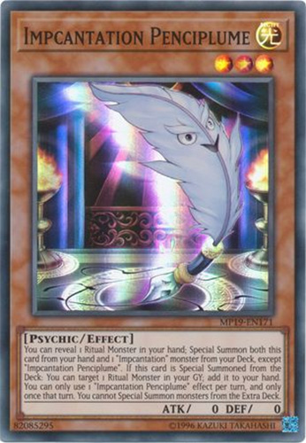 Yu-Gi-Oh Card - MP19-EN171 - IMPCANTATION PENCIPLUME (super rare holo ...