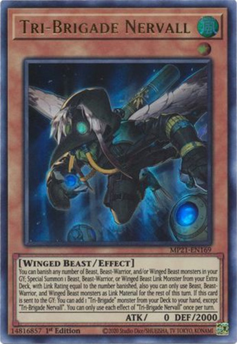 Yu-Gi-Oh Card - MP21-EN169 - TRI-BRIGADE NERVALL (super rare holo ...