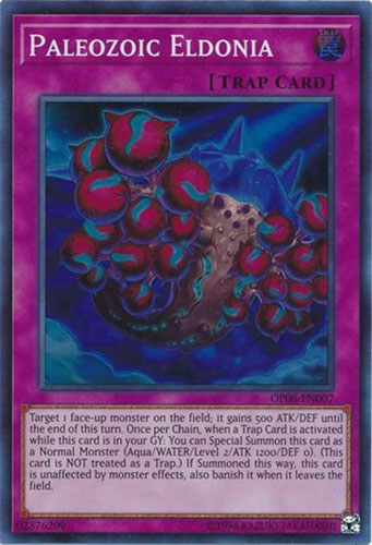 Yu-Gi-Oh Card - OP06-EN007 - PALEOZOIC ELDONIA (super rare holo ...