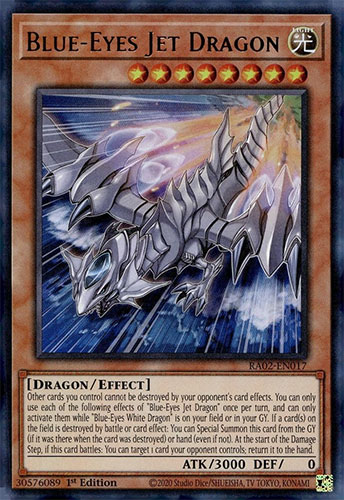 Yu-Gi-Oh Card - RA02-EN017 - BLUE-EYES JET DRAGON (ultra rare holo ...