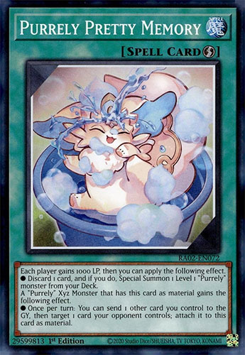 Yu-Gi-Oh Card - RA02-EN072 - PURRELY PRETTY MEMORY (super rare holo ...