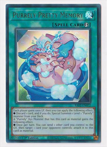 Yu-Gi-Oh Card - RA02-EN072 - PURRELY PRETTY MEMORY (ultra rare holo ...