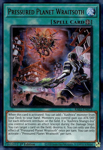 Yu-Gi-Oh Card - RA02-EN073 - PRESSURED PLANET WRAITSOTH (ultra rare ...