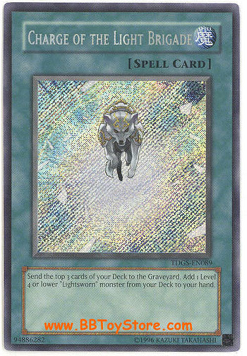 Yu-Gi-Oh Card - TDGS-EN089 - CHARGE OF THE LIGHT BRIGADE (secret rare ...