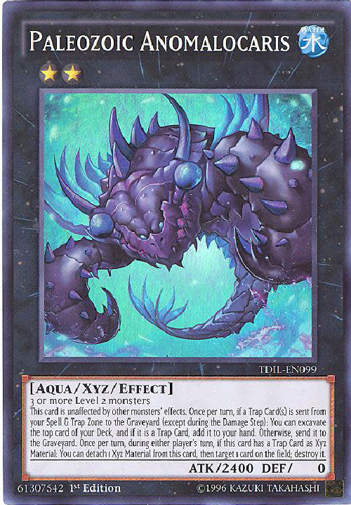 Yu-Gi-Oh Card - TDIL-EN099 - PALEOZOIC ANOMALOCARIS (super rare holo ...