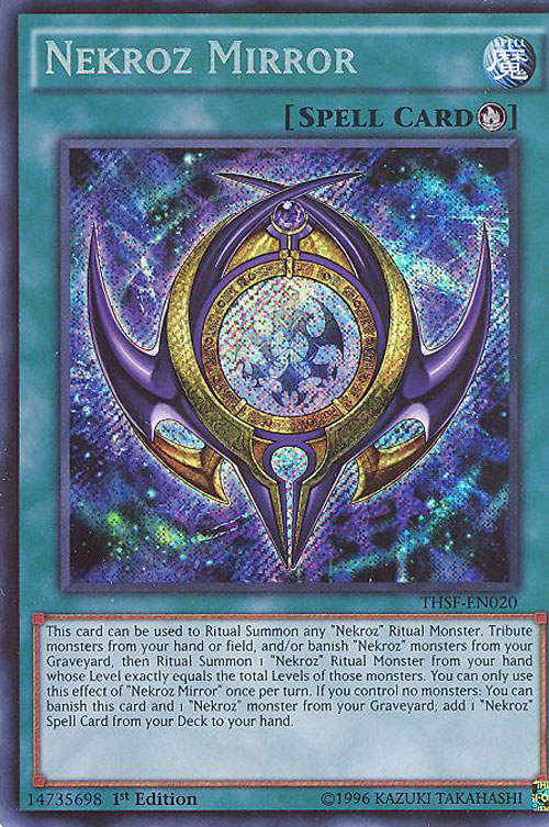 Yu-Gi-Oh Card - THSF-EN020 - NEKROZ MIRROR (secret rare holo): BBToyStore.com - Toys, Plush ...