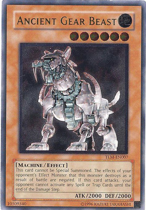 Yu-Gi-Oh Card - TLM-EN007 - ANCIENT GEAR BEAST (ultimate rare holo): BBToyStore.com - Toys ...