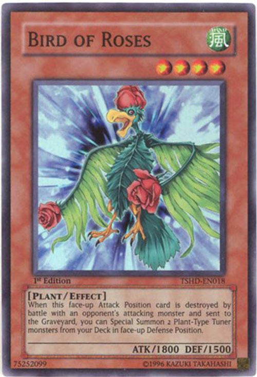 Yu-Gi-Oh Card - TSHD-EN018 - BIRD OF ROSES (super rare holo): BBToyStore.com - Toys, Plush ...