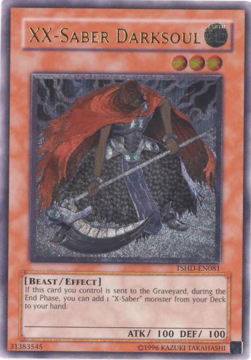 Yu-Gi-Oh Card - TSHD-EN081 - XX-SABER DARKSOUL (ultimate rare holo): BBToyStore.com - Toys ...