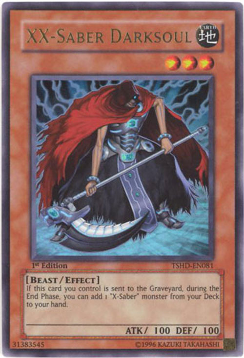 Yu-Gi-Oh Card - TSHD-EN081 - XX-SABER DARKSOUL (ultra rare holo): BBToyStore.com - Toys, Plush ...