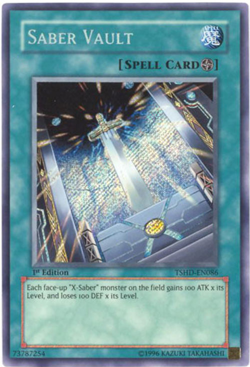 Yu-Gi-Oh Card - TSHD-EN086 - SABER VAULT (secret rare holo): BBToyStore.com - Toys, Plush ...
