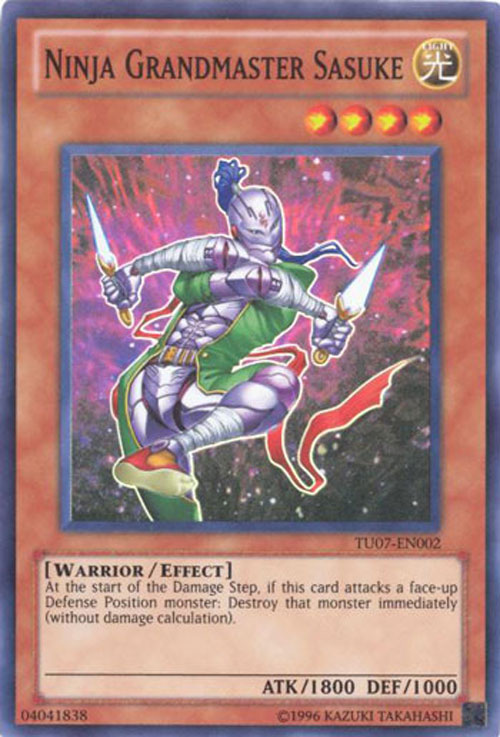 Yu-Gi-Oh Card - TU07-EN002 - NINJA GRANDMASTER SASUKE (super rare holo ...