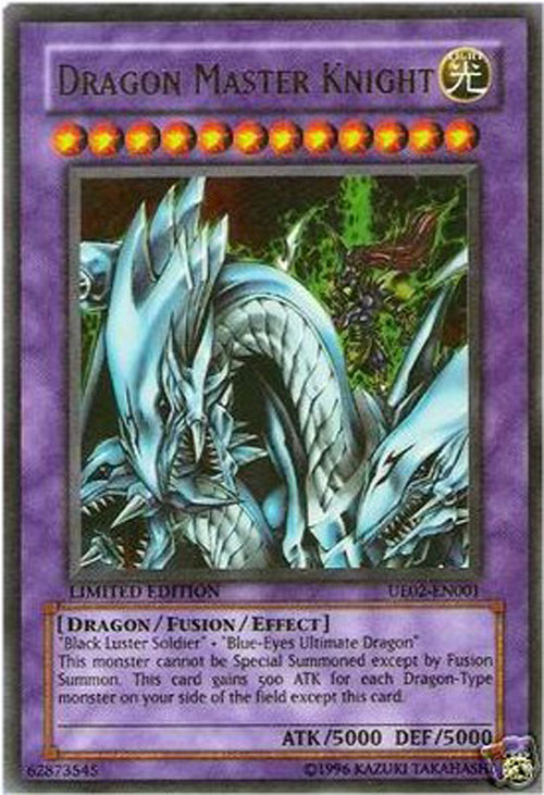 Yu-Gi-Oh Card - UE02-EN001 - DRAGON MASTER KNIGHT (ultra rare holo ...